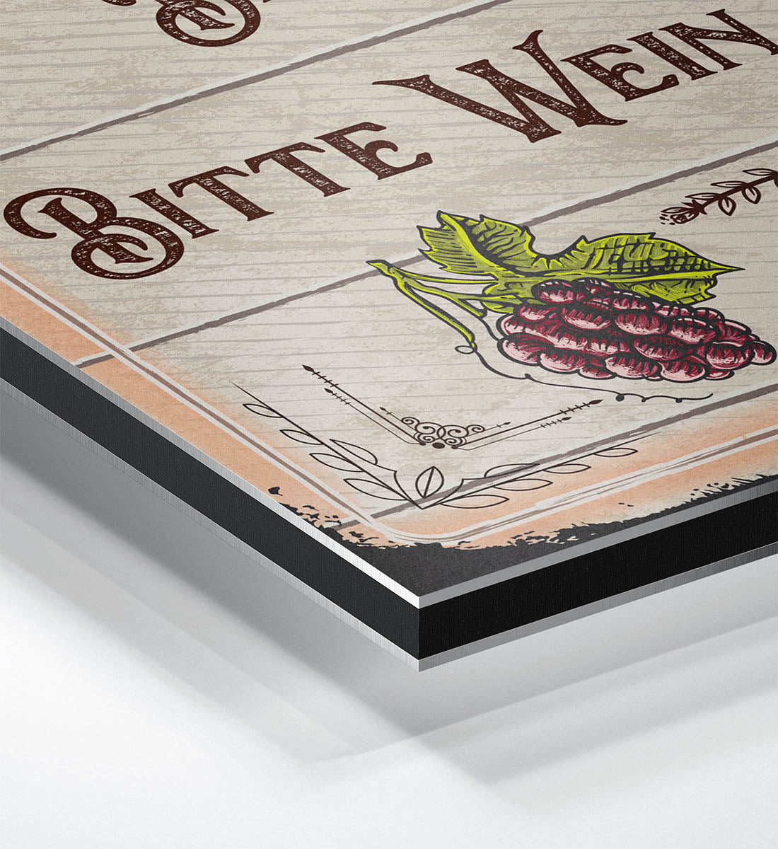 Bin im Garten bitte Wein mitbringen - Gartenschild – Garten&Ich®